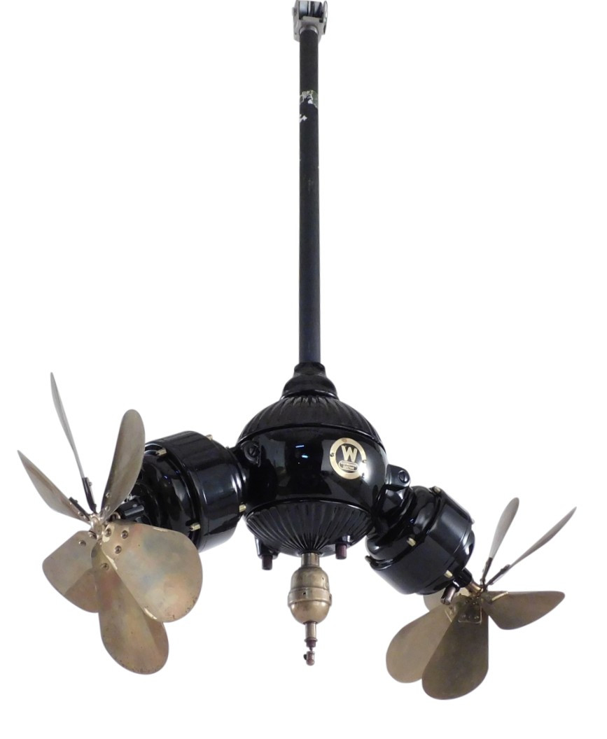 Circa 1920 Westinghouse Gyro Ceiling Fan Restored AFCA History ...