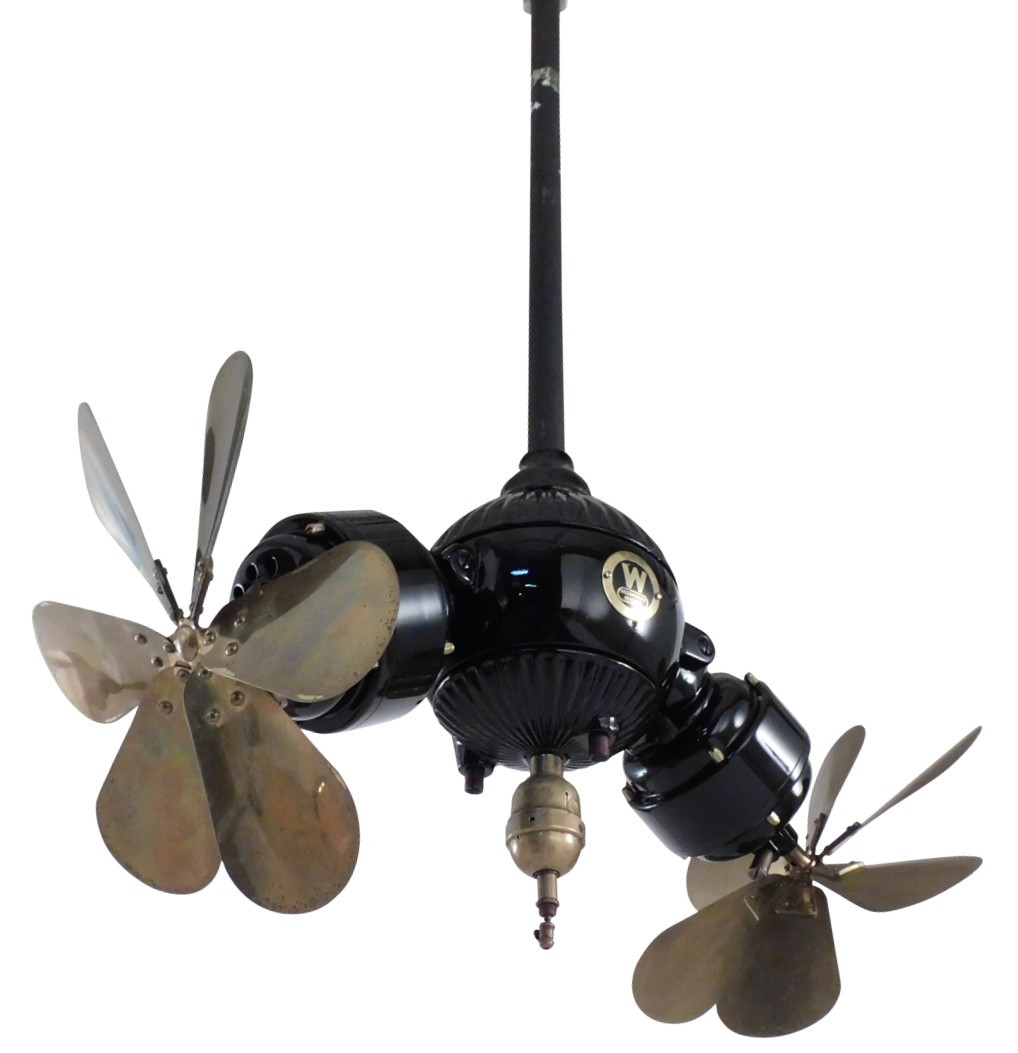 Circa 1920 Westinghouse Gyro Ceiling Fan Restored AFCA History ...
