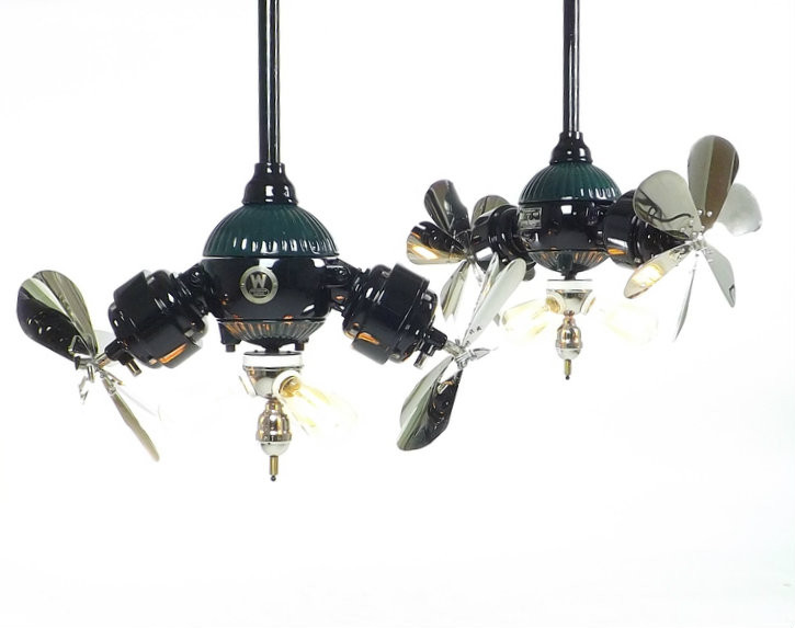 Beautiful Restored 1920 Westinghouse Gyro Ceiling Fan - Antique Fan ...