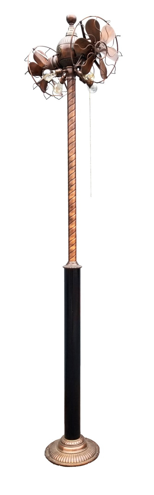 Westinghouse Column Gyro Fan Restored Brushed Copper - Antique Fan ...