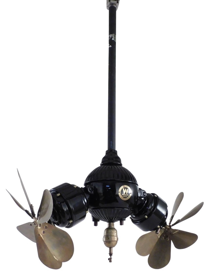 Circa 1920 Westinghouse Gyro Ceiling Fan Restored AFCA History ...