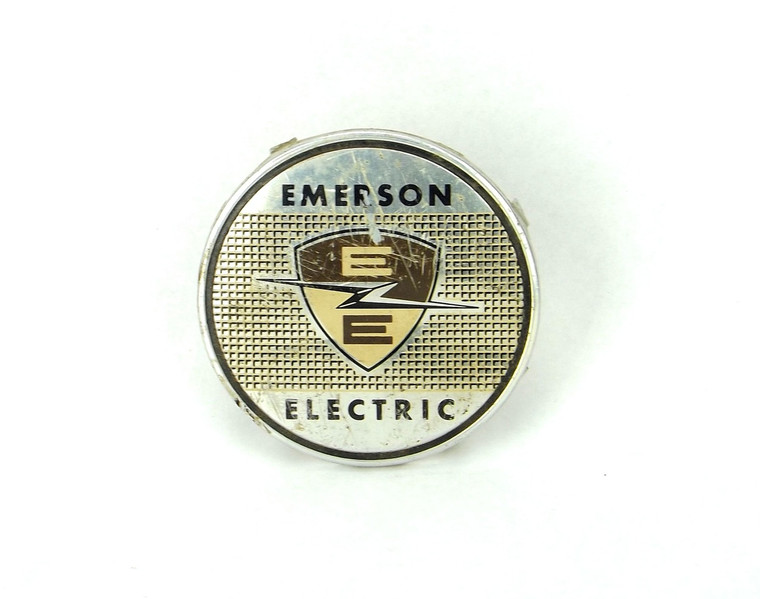 Original 1960's Emerson Cage/Guard Badge - Antique Fan Supply Co