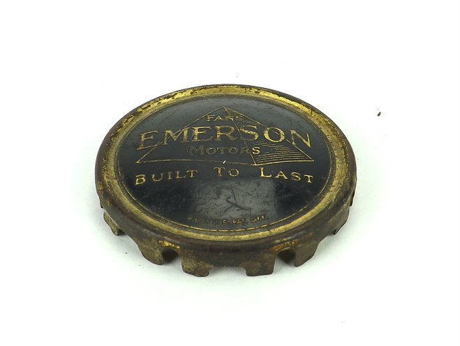 Original Emerson Brass Cage/Guard Badge Pyramid Brass - Antique Fan ...