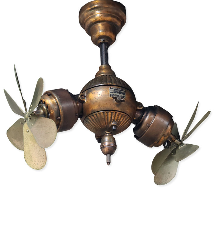 Circa 1920 Westinghouse Gyro Ceiling Fan Copper Oxide Finish - Antique ...