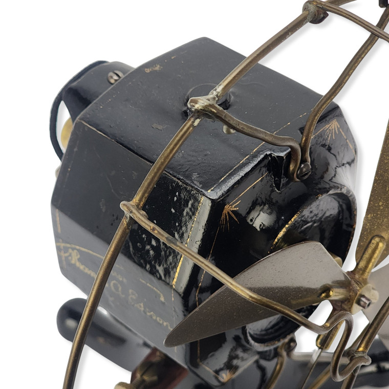 Circa 1890's Edison Iron-clad Battery Fan Beautiful Original Example ...