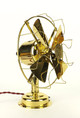 Professionally Restored All Brass 8" Diehl Fan - Antique Fan Supply Co