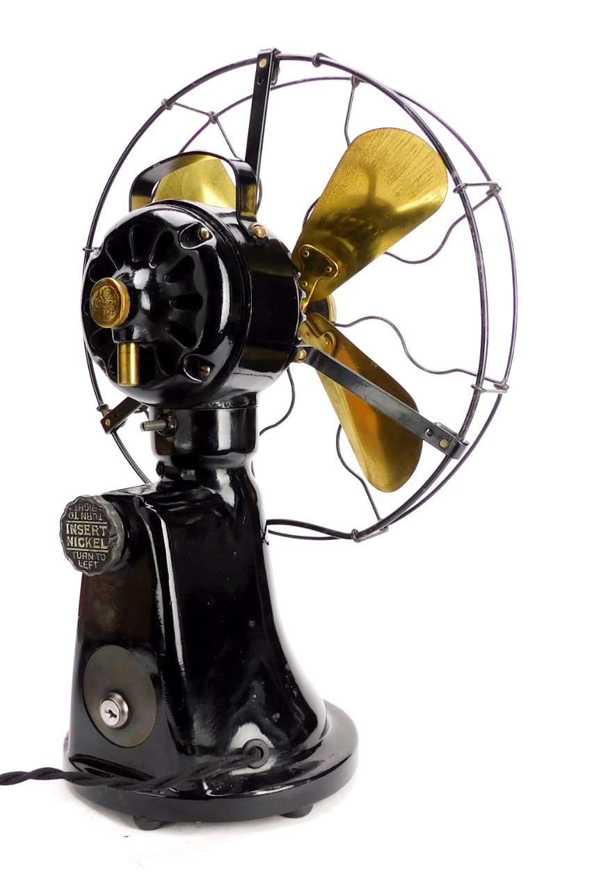 Circa 1920 Ge Coin Operated "Hotel" Fan Fully Operational - Antique Fan ...