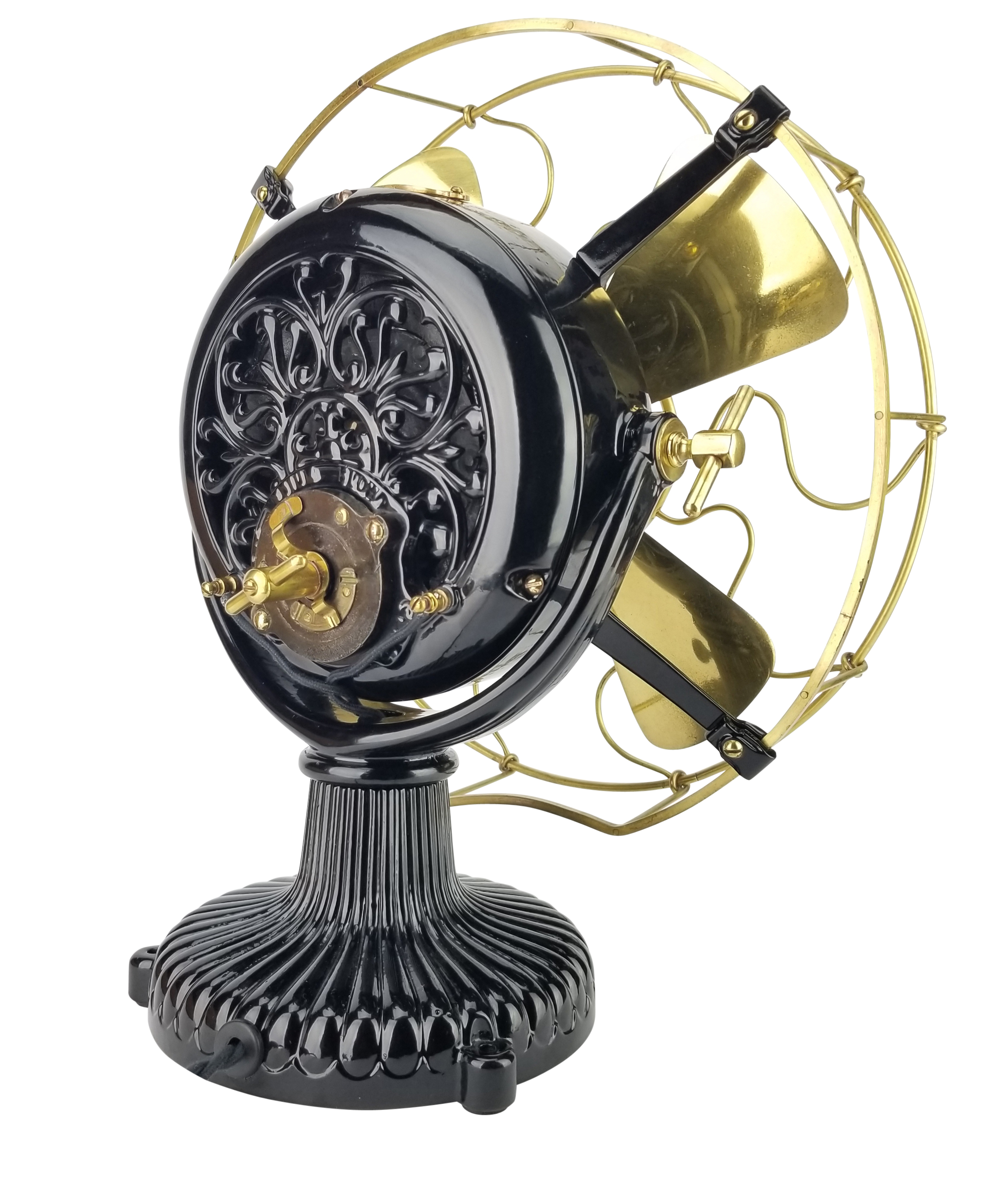 Circa 1904 Peerless Type B "Kick Start" 12" Desk Fan Professionally ...