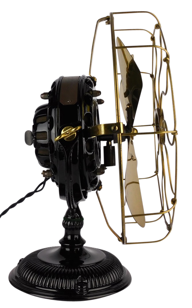 Circa 1902 12" Trunnion Mounted GE Pancake Fan Restored - Antique Fan ...