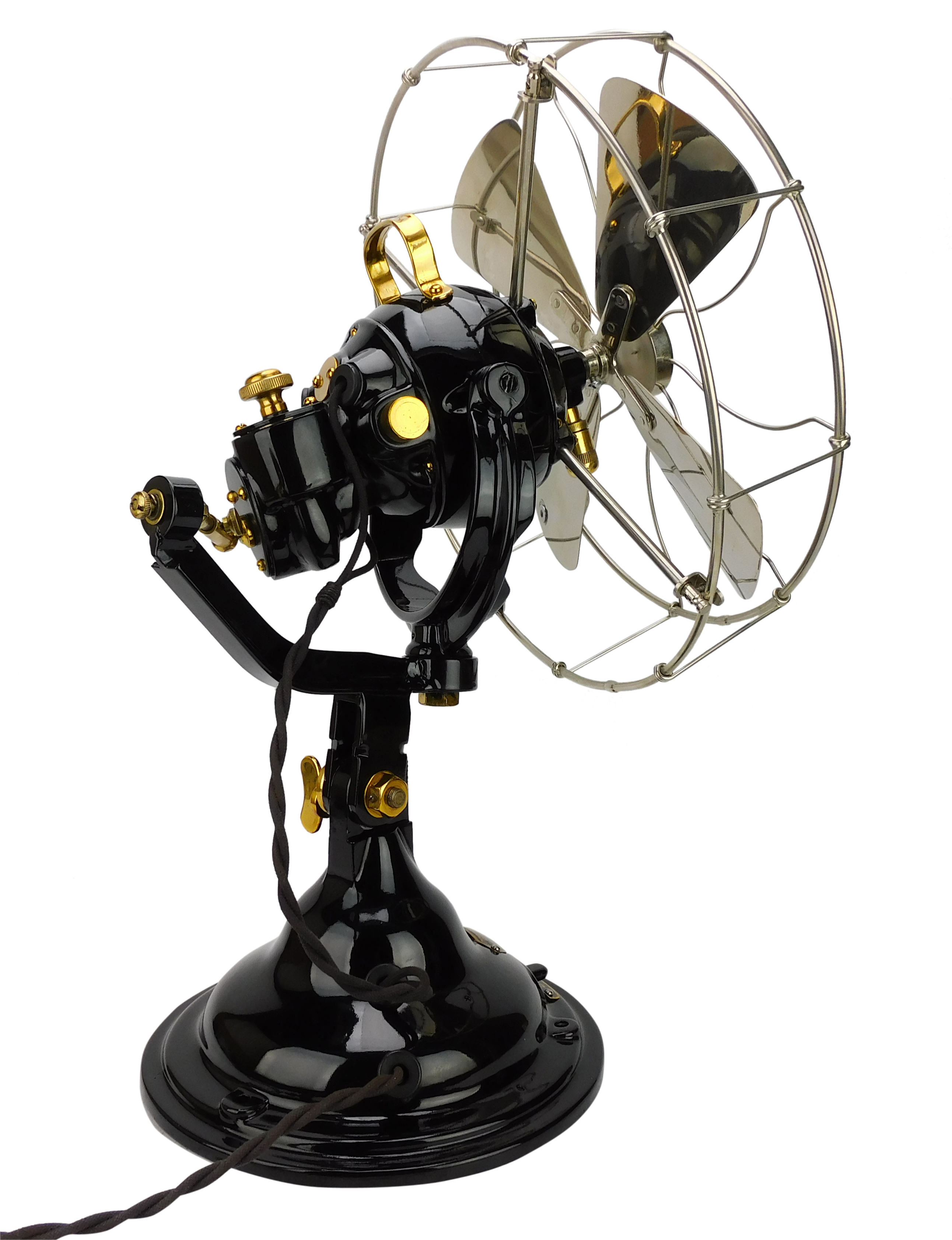 Circa 1920's 12" Verity Orbital Oscillating DC Desk Fan Restored ...