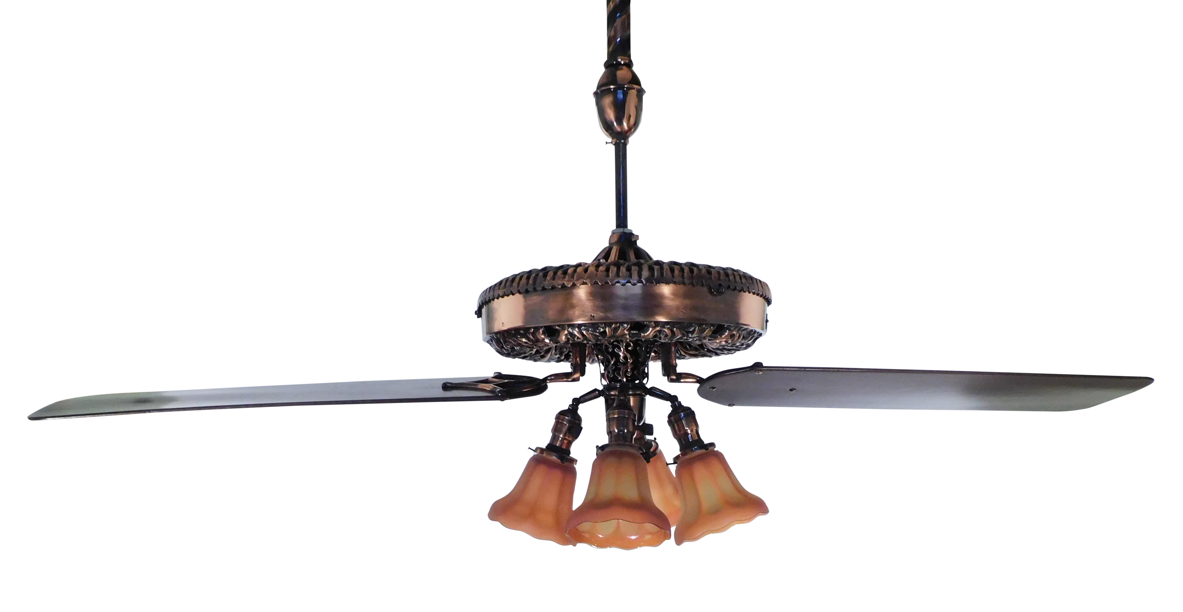 Circa 1899 Beautifully Restored Emerson CF28 2 Blade Ceiling Fan ...