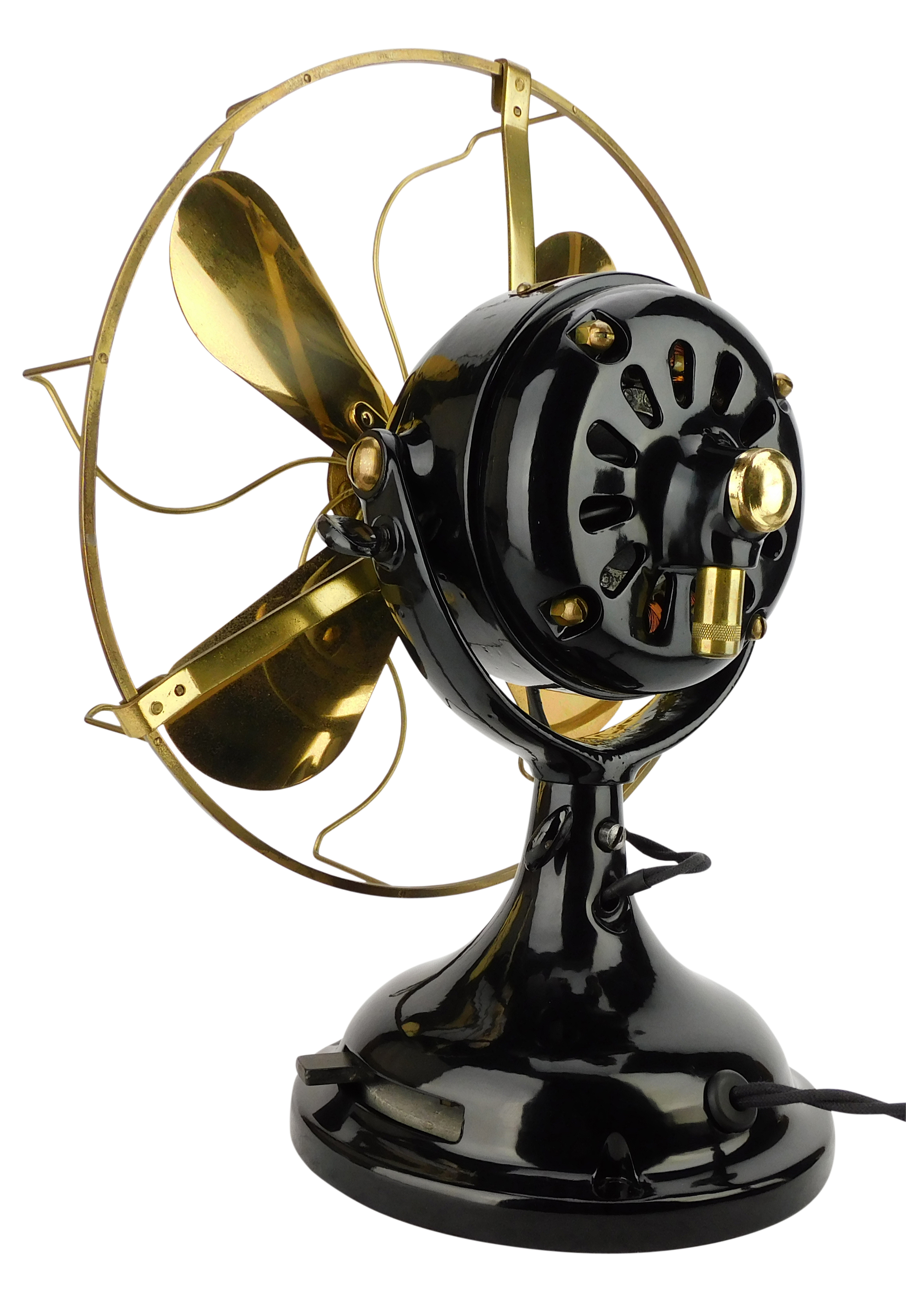 Circa 1908 Hunter Electric 12" BMY Desk Fan Restored Stationary ...