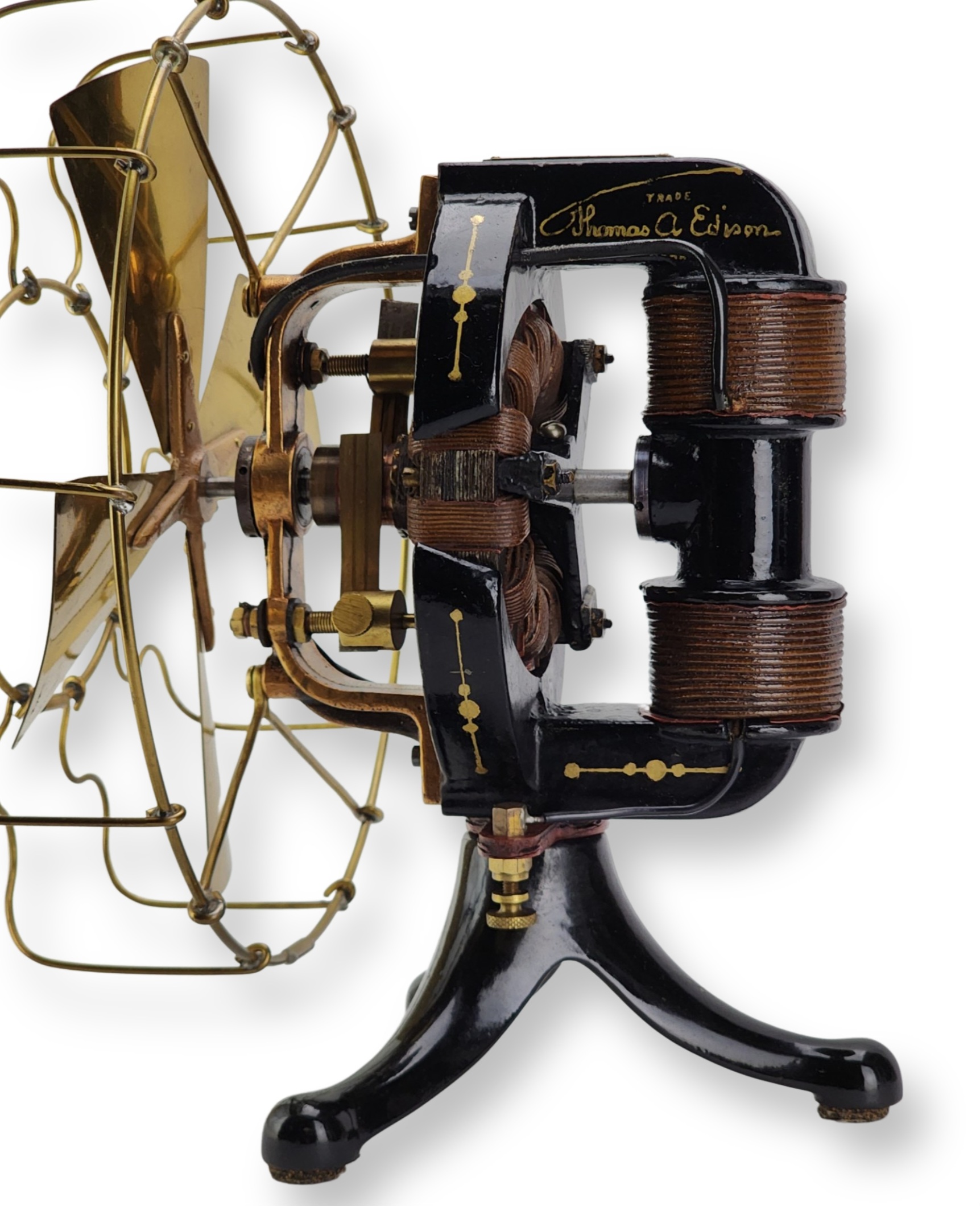 Circa 1900 Edison Battery Fan Beautiful Example from Prominent Edison ...