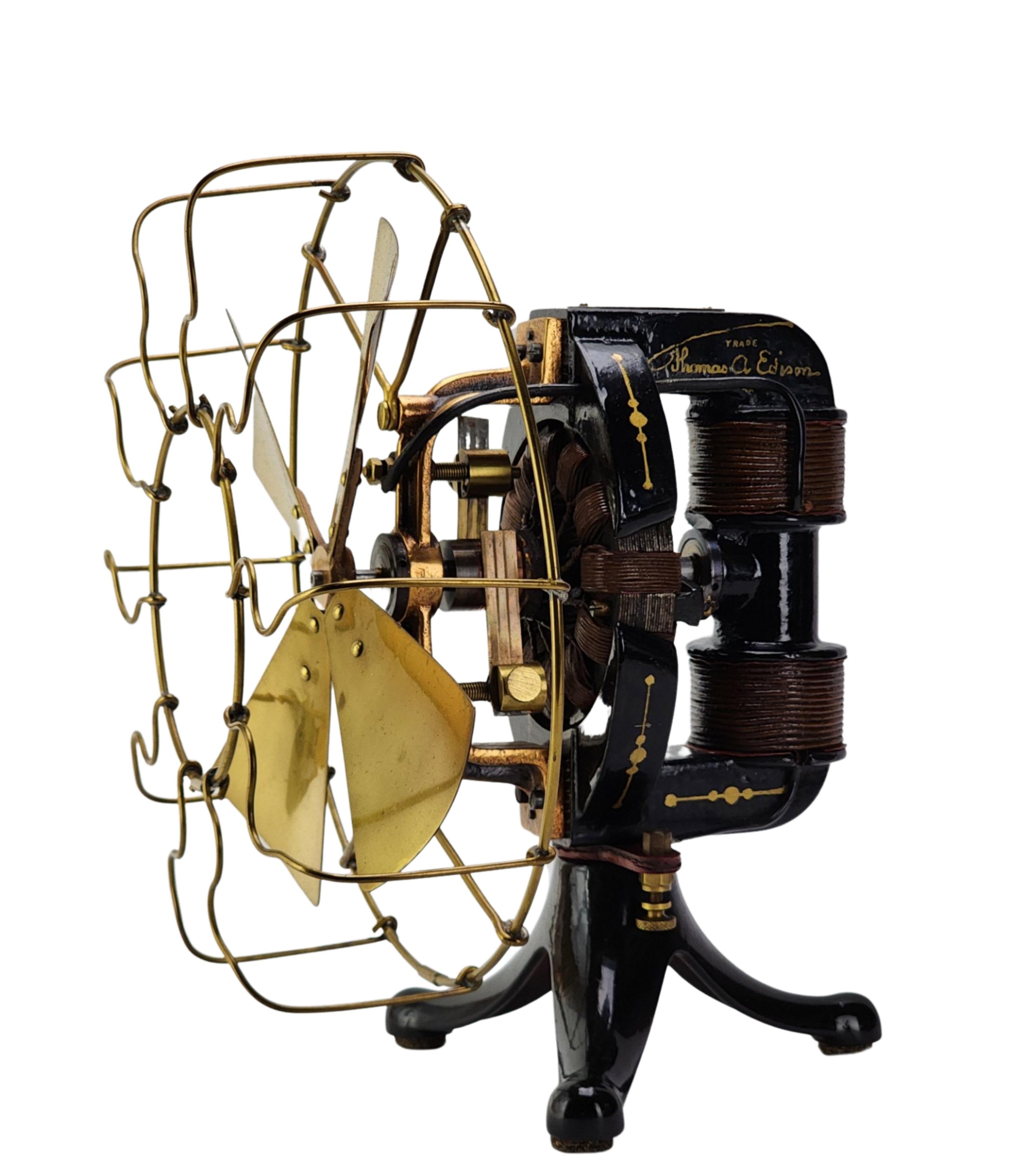 Circa 1900 Edison Battery Fan Beautiful Example from Prominent Edison ...