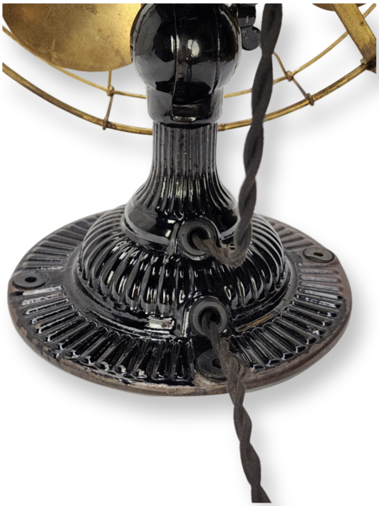 Circa 1910 Original Emerson 12646 12" Lever Oscillator Desk Fan ...