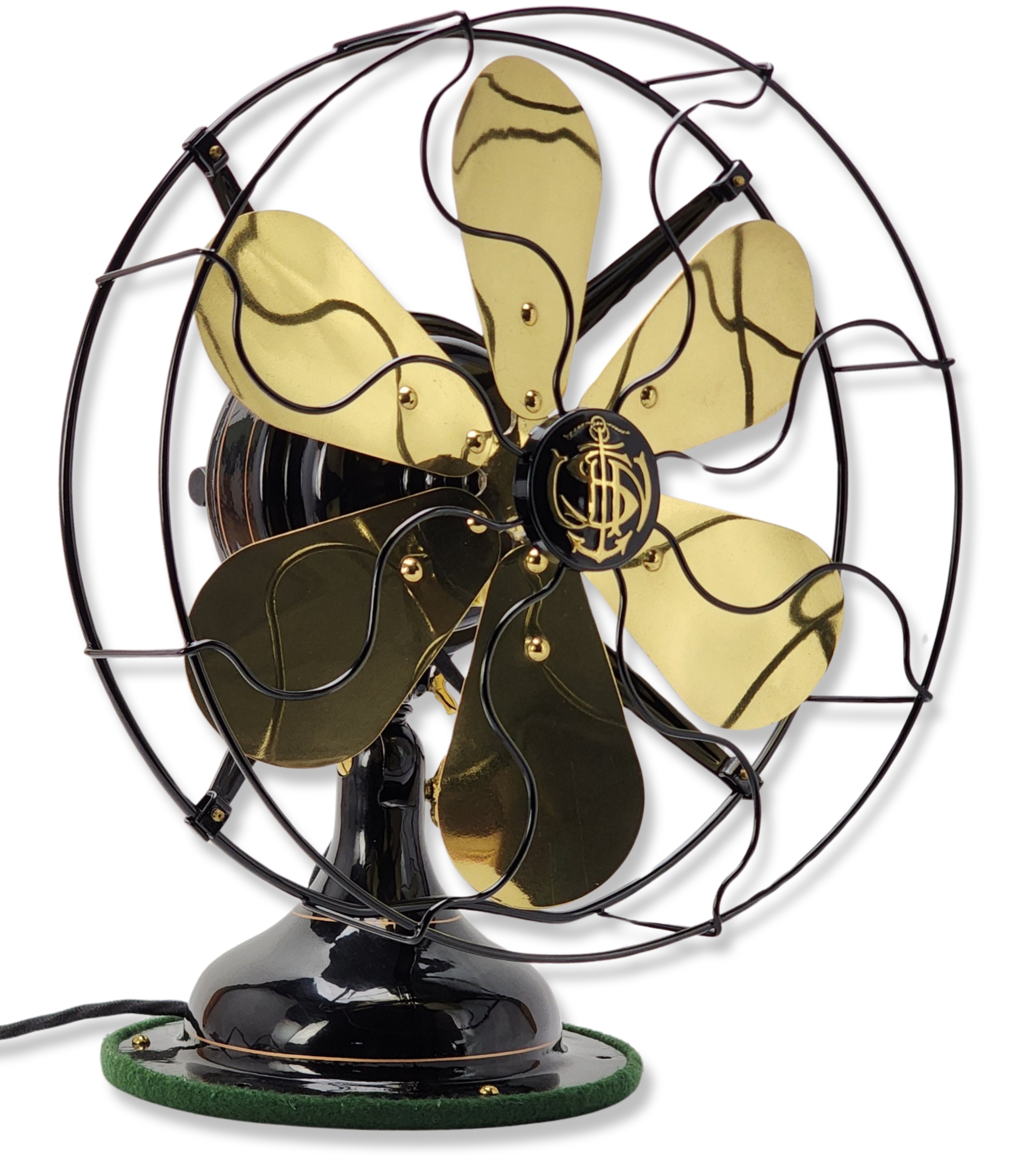 Circa 1916 12" R&M United States Navy 30V DC Ship Fan Professionally ...