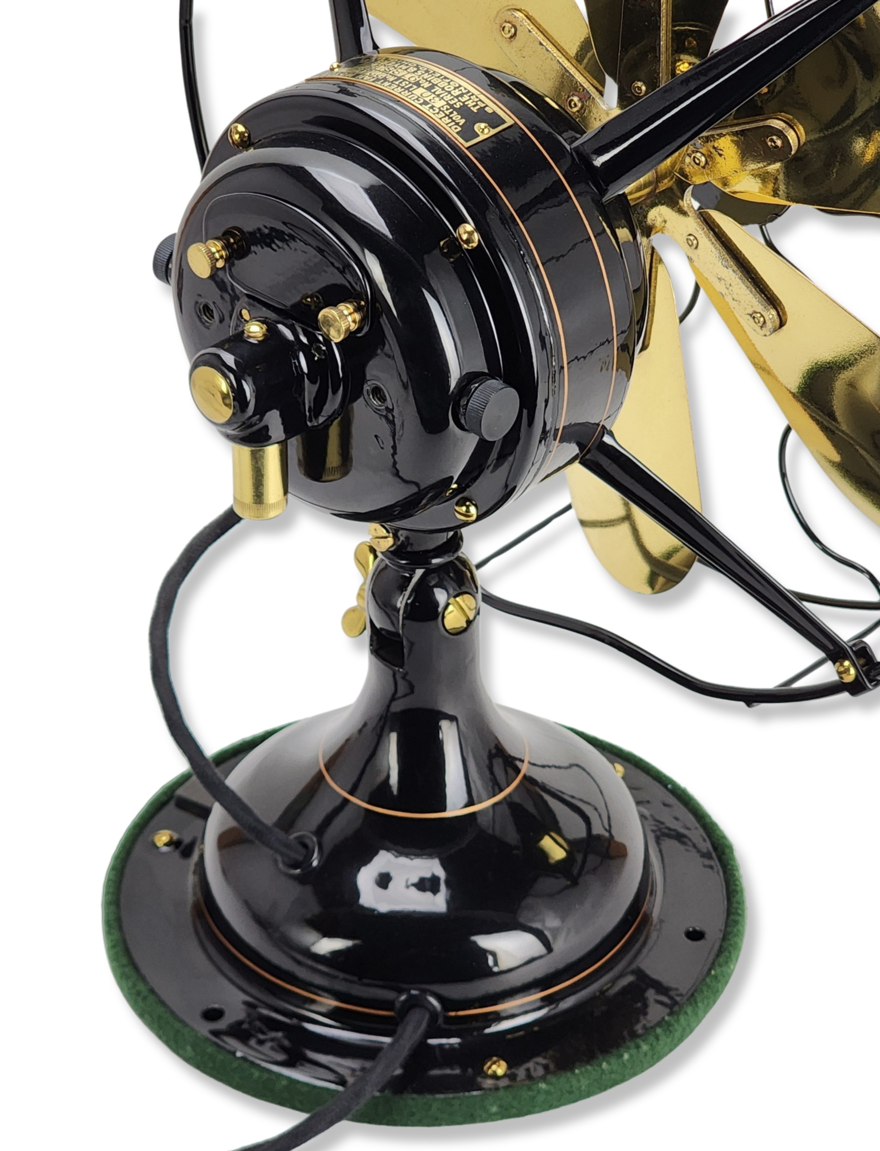 Circa 1916 12" R&M United States Navy 30V DC Ship Fan Professionally ...