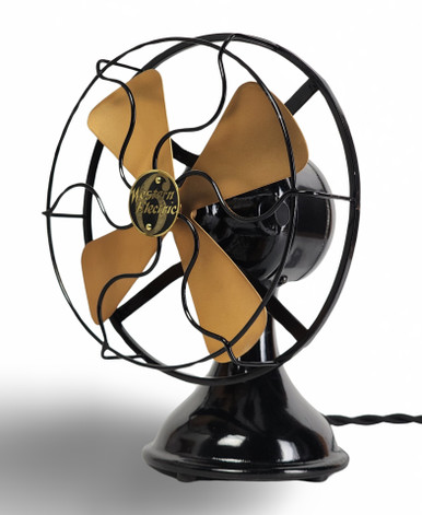 Circa 1916 Western Electric "6" Stationary Desk Fan Restored - Antique ...