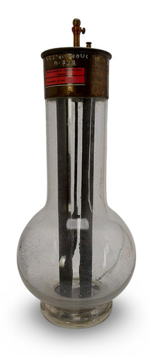 Circa 1880's 16" Grenet Cell Glass Battery - Antique Fan Supply Co