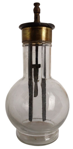 Circa 1880's 8.25" Grenet Cell Glass Battery - Antique Fan Supply Co