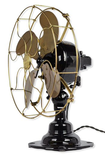 Circa 1912 12" Emerson Type 16646 Lever Oscillating Desk Fan Restored ...