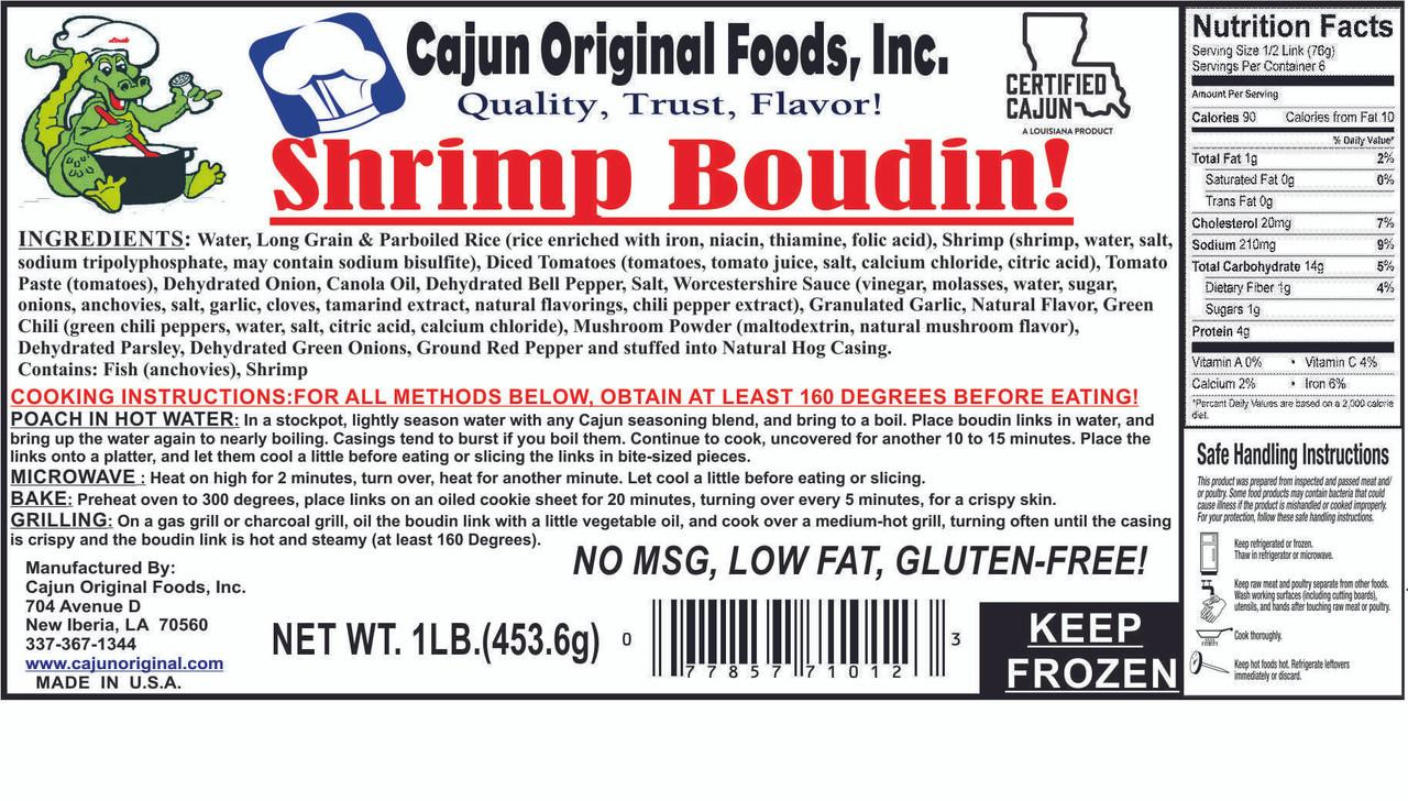 Cajun Original Foods Shrimp Boudin
