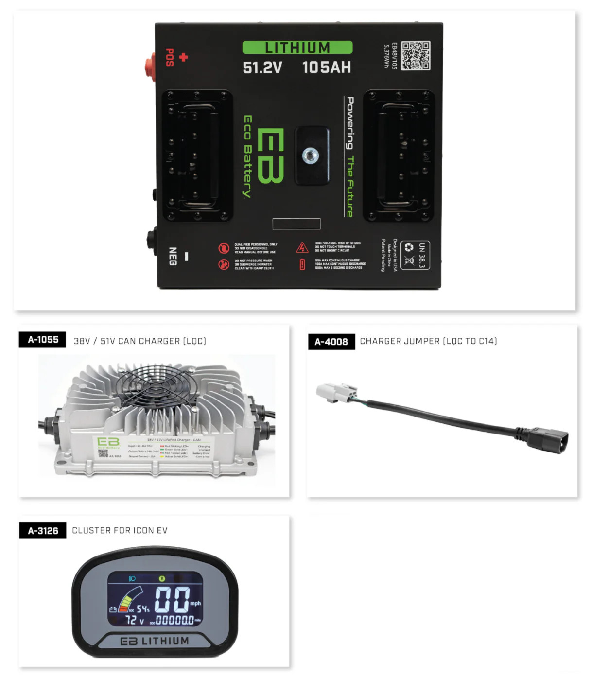 Powerstride Battery - Golf Cart, Motorcycle, Marine and More