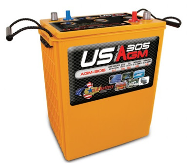 Powerstride - US AGM 305 - 6 Volt Industrial Battery
