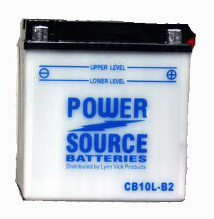Power Source - CB10L-B2 Motorcycle Battery