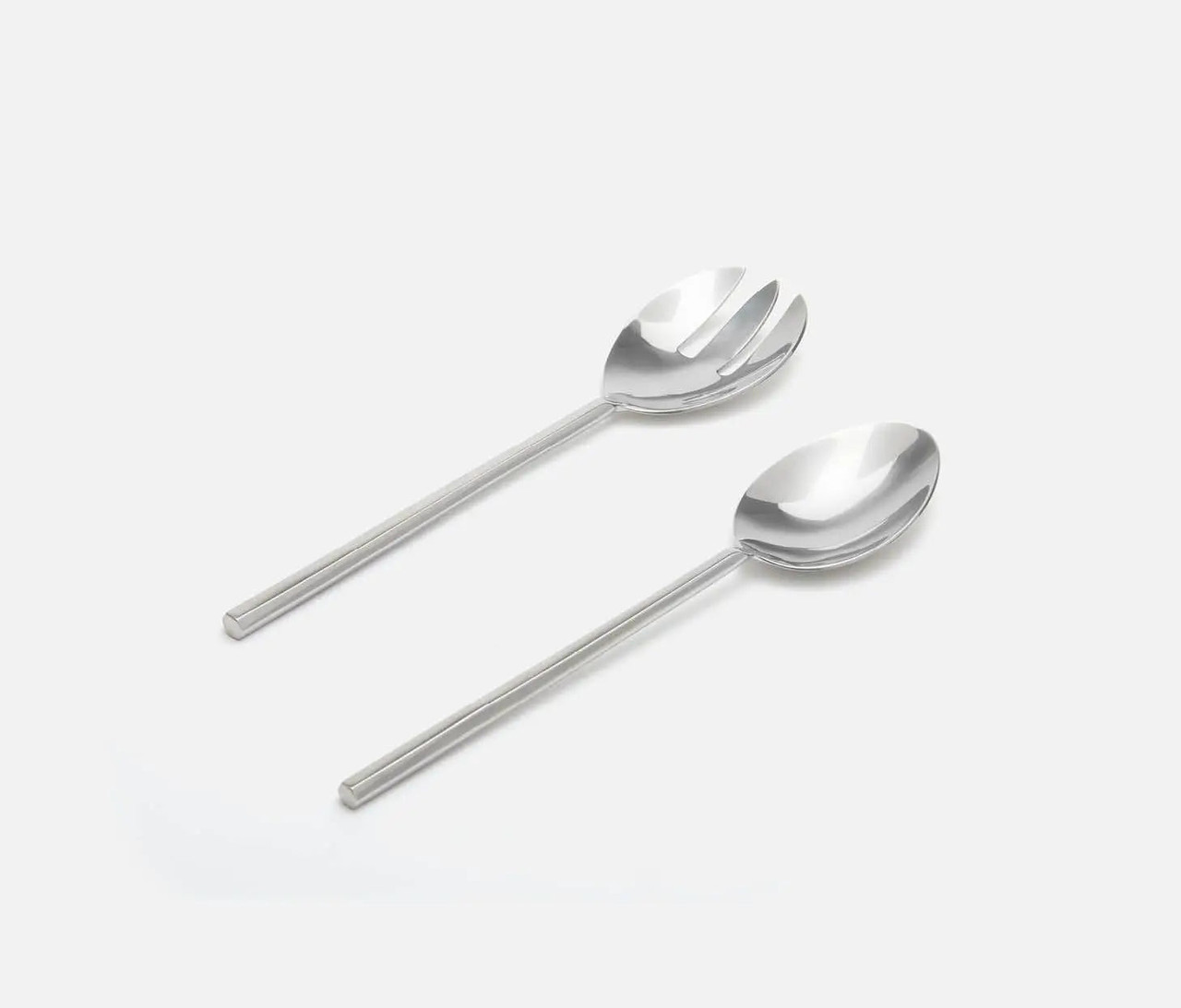 Blue Pheasant Gwen Polished Silver 2-Piece Serving Flatware - Lavender