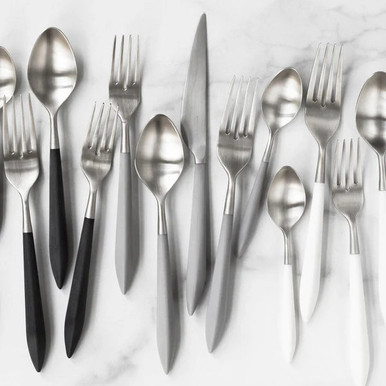 Ares Argento & Light Gray Five-Piece Place Setting - Lavender Fields