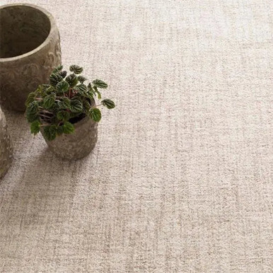 Dash & Albert Crosshatch Ivory Micro Hooked Wool Rug - Lavender Fields