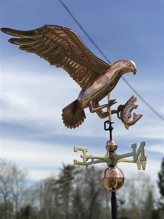 Osprey with Fish Weathervane 1 Eastcoast Weathervanes