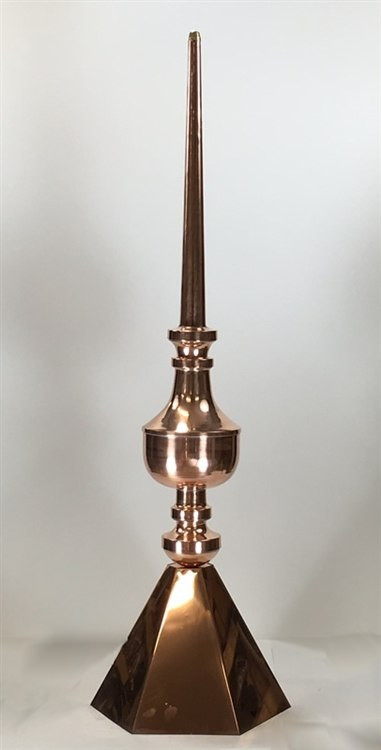 Victoria Finial with cap at Weathervanes of Maine