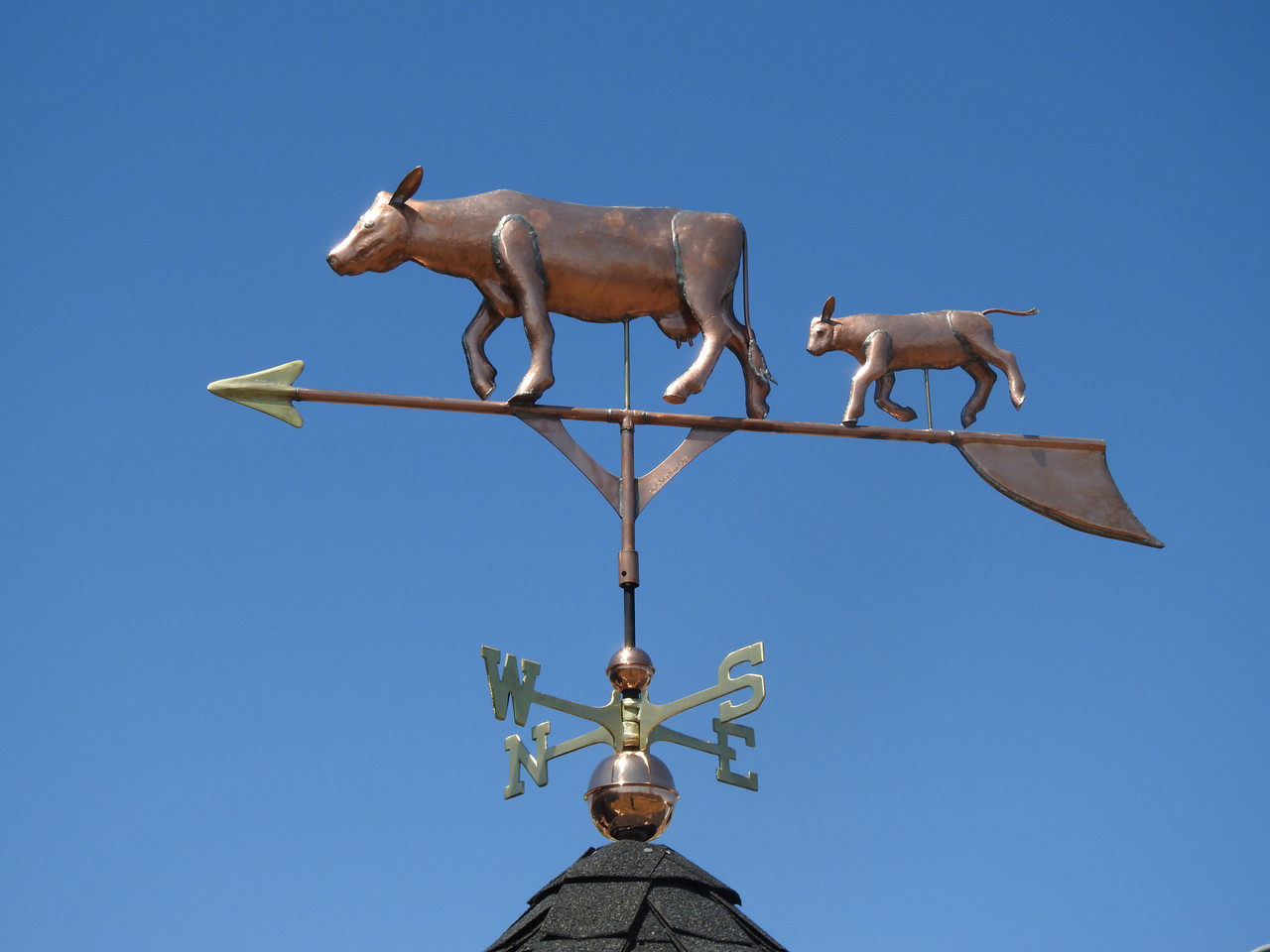Cow and Calf Weathervane at Weathervanes of Maine