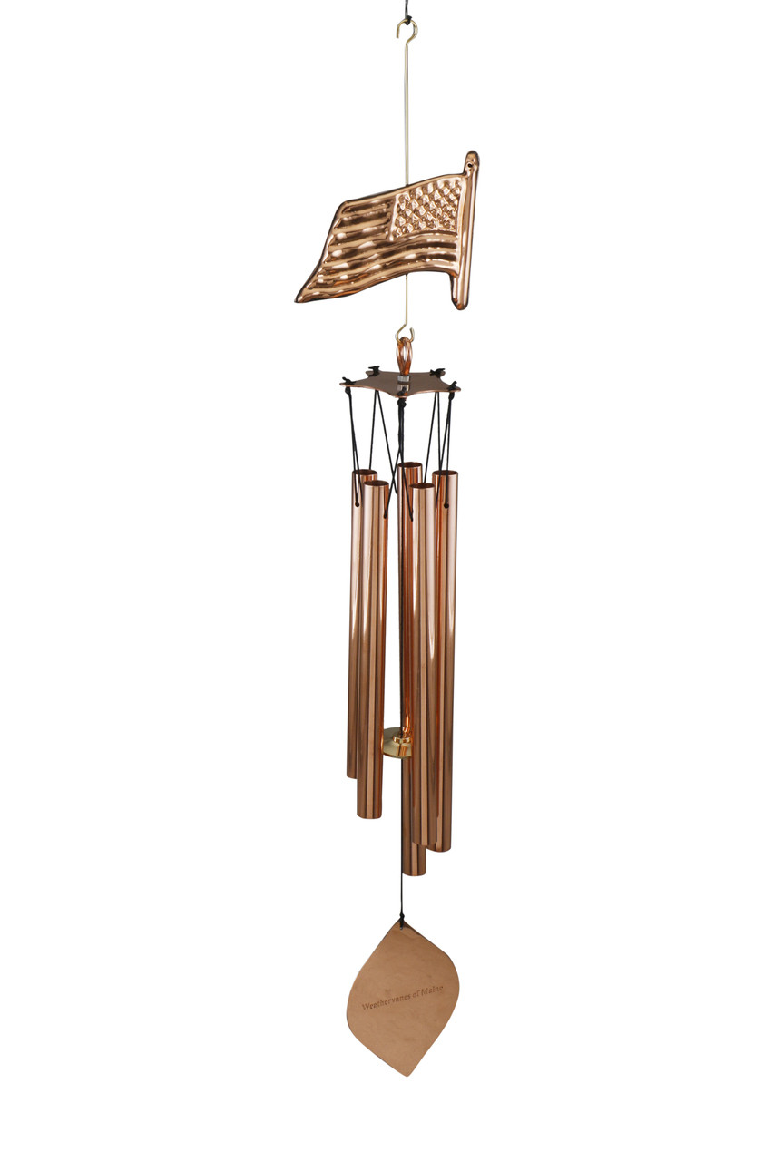 American Flag Wind Chime