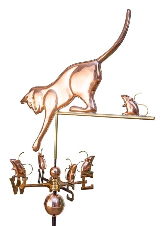 Cat and Mice Weathervane Eastcoast Weathervanes