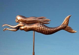 Full Bodied Mermaid Weathervane at Weathervanes of Maine