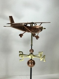 High Wing Plane Weathervane at Weathervanes of Maine
