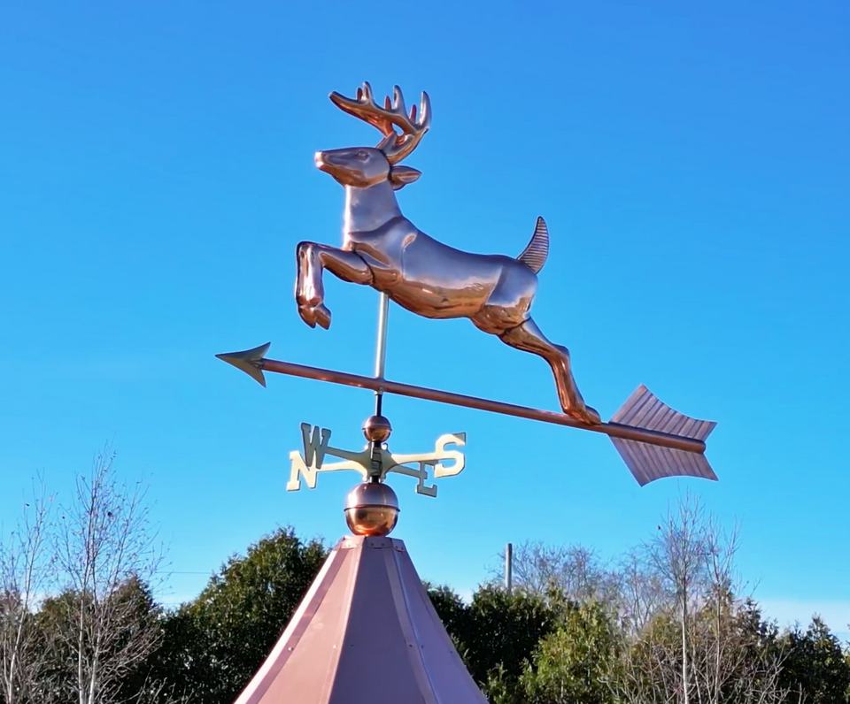 Leaping Deer Weathervane 1 Eastcoast Weathervanes