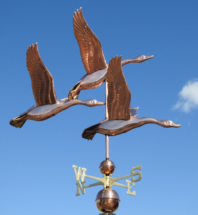 Large Deluxe Three Geese Weathervane Eastcoast Weathervanes