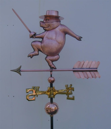 Zorro Pig Weathervane Eastcoast Weathervanes