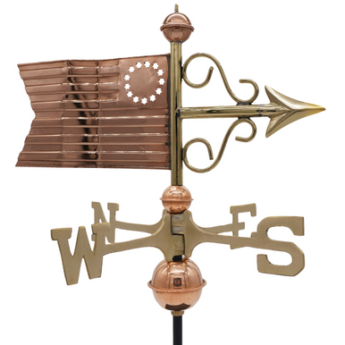 Small American Flag Weathervane
