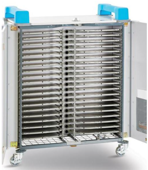 LapCabby UniCabby 40 Horizontal - 40-Device Mobile AC Charging Trolley ...