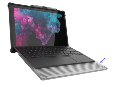 Cleanable Semi-transparent Surface Pro 7 / Pro 6 / Pro 5 Type Cover ...