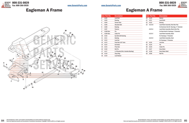 *Eagleman A Frame - Generic Parts Service
