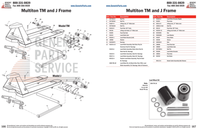 *Multiton TM & J Frame - Generic Parts Service