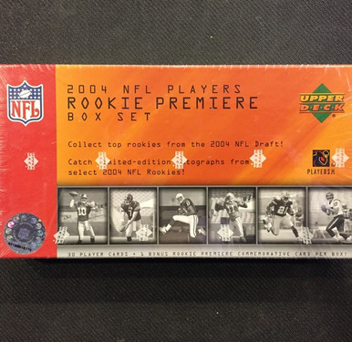 2004 Upper Deck Rookie Premiere Football Hobby Box Set - Card Exchange ...
