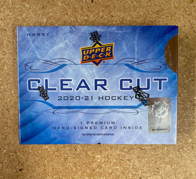 2020/21 Upper Deck Clear Cut Hockey Hobby Box - Card Exchange Sports