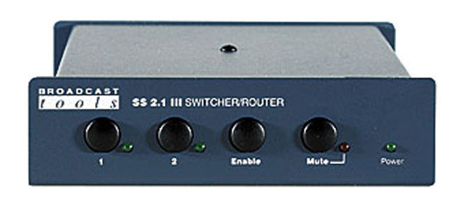 Broadcast Tools SS 2.1 MLR/BNC Stereo 2x1 Switcher/Router - ProAudio.com